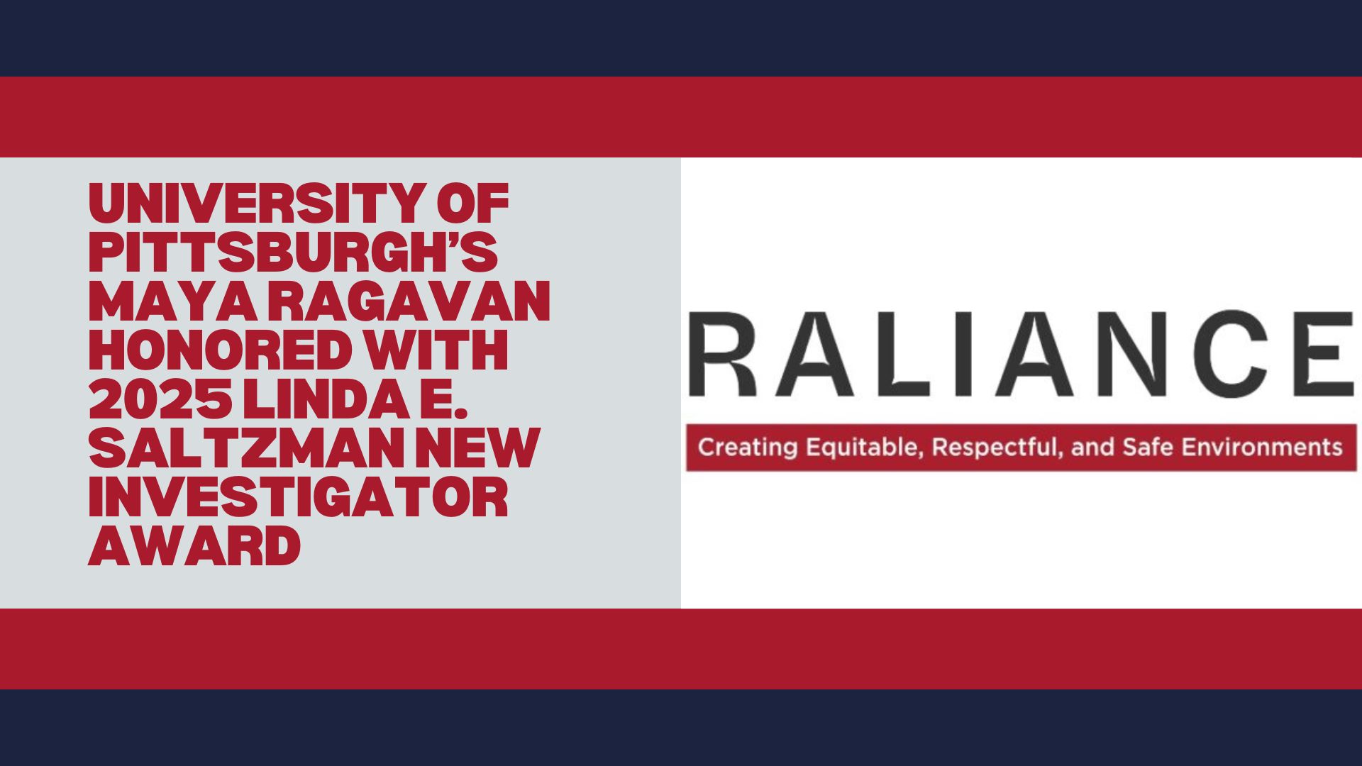 University of Pittsburgh’s Maya Ragavan Honored With 2025 Linda E ...